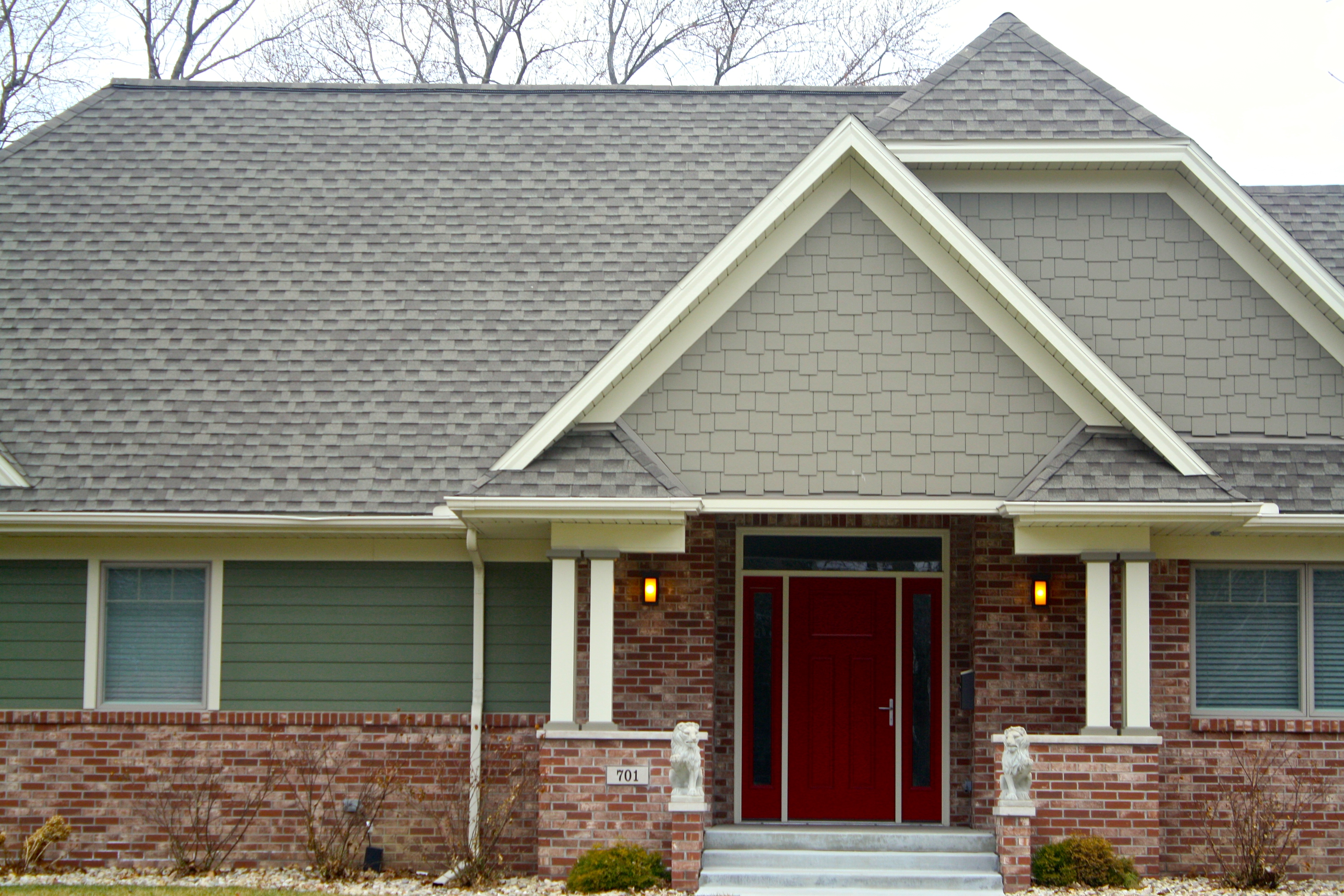 Cement Shingles Siding For House