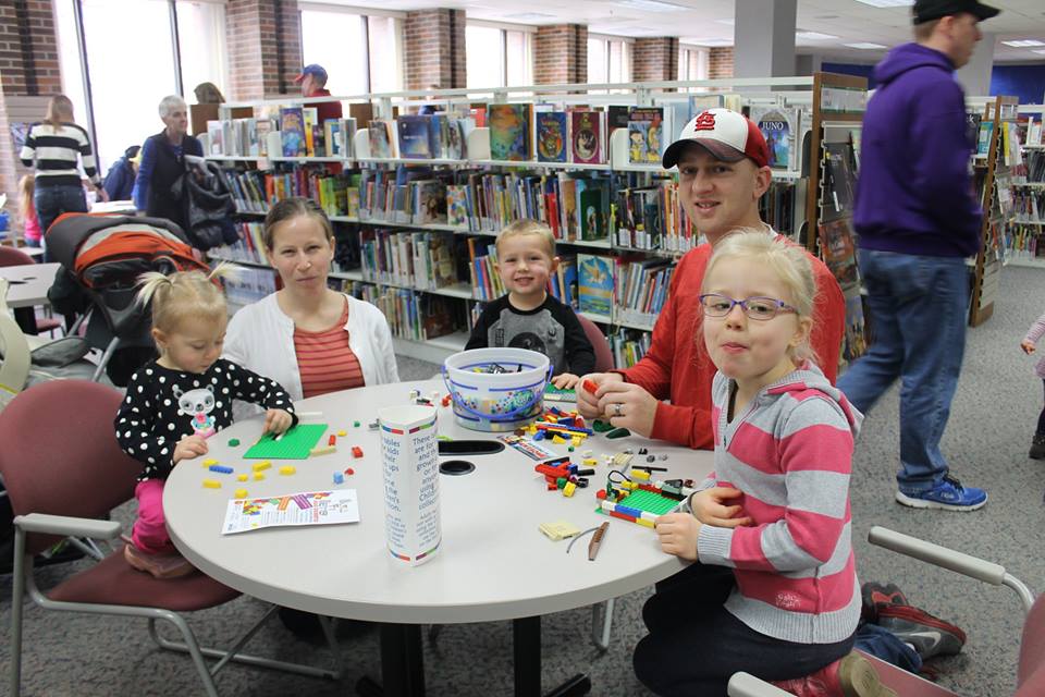 Kids having fun at Normal Public Library – Carlson Exteriors Inc.