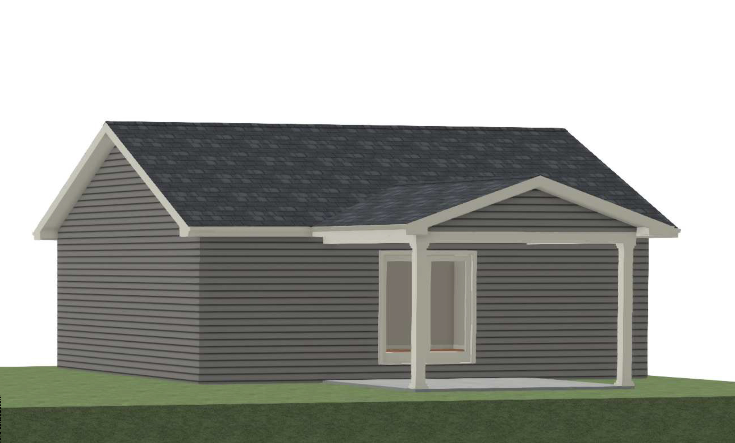 COVERED PATIO-GABLE 14’x12′ – Carlson Exteriors Inc.